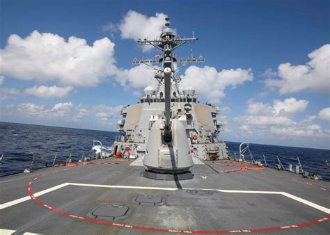 7th Fleet Destroyer Conducts Freedom Of Navigation Operation In South