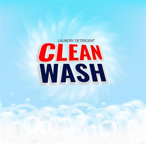 Premium Vector Detergent Product Poster Design Template