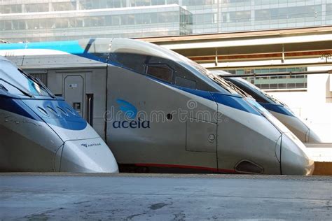 Amtrak High Speed Train Acela Editorial Image Image Of Bullet