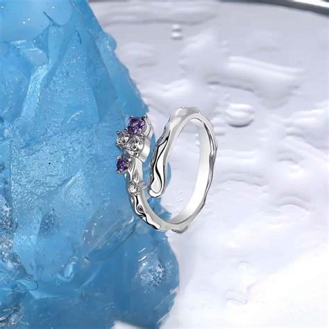 Сребърен пръстен с лилав аметист Swag Silenti Jewelry