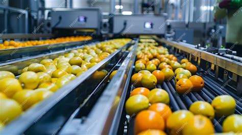 Premium Photo Oranges On Conveyor Belt In Orange Factory To Show The Process Of Sorting And
