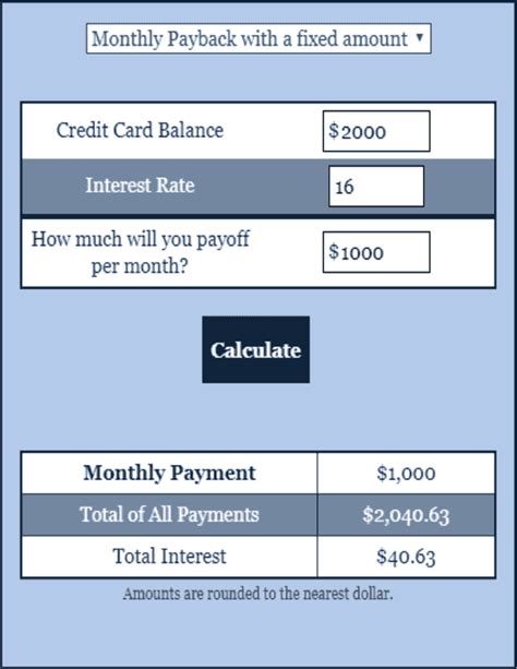 Debt Calculator Choose A Debt Calculator
