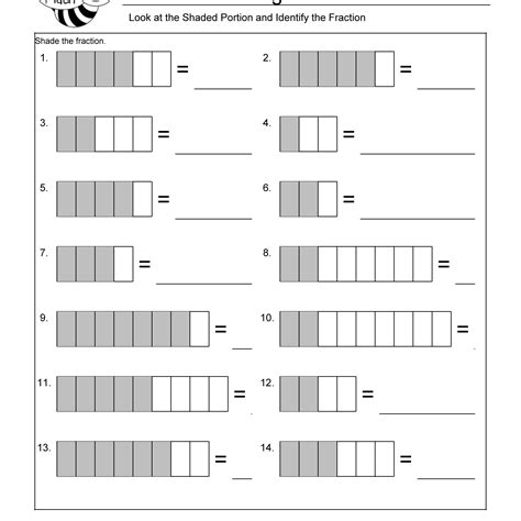 Identify The Fraction Worksheet 1 Of 10