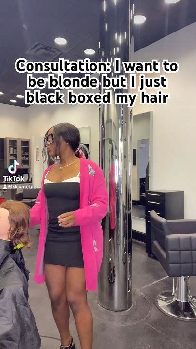 Black Box Dye To Blonde Consultations Are My Fav Hairtok Humor Hair
