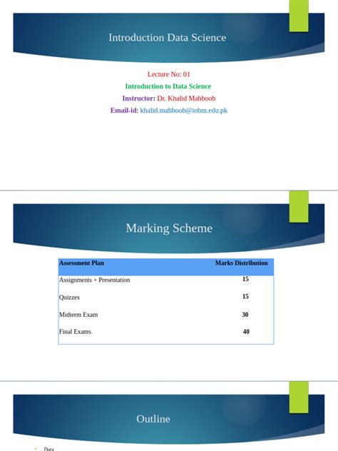 Lecture No 1 Introduction Pdf Data Science Data