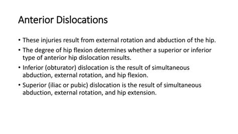 Acetabulum And Hip Dislocation Report Pptx