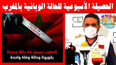 الحصيلة الأسبوعية للحالة الوبائية بالمغرب عدد حالات فيروس كورونا