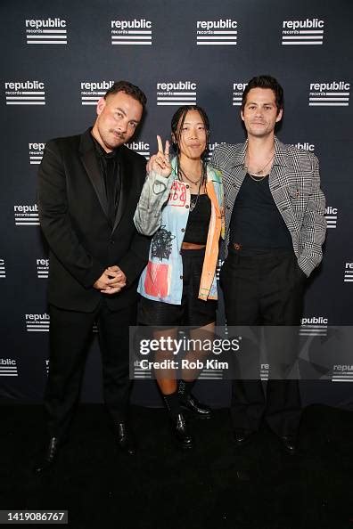 Saul Germaine Dylan Obrien And Rina Yang Attend The 2022 Republic News Photo Getty Images