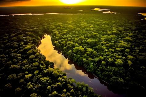 Premium Photo A Drones Eye View Of The Forest