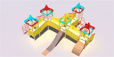 놀이터 러시아 스타일 3d 모델 10 Unknown Max Fbx Obj Free3d