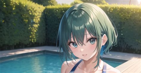 競泳水着 競泳水着の女の子24 マックスのイラスト Pixiv