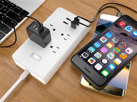 USB 排插 产品摄影 PS精修图 3D建模渲染 电商美工 亚马逊 天猫 京东 yehailin1212 站酷ZCOOL