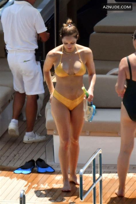 Katharine Mcphee Takes A Dip In The Ocean While Relaxing On A Yacht
