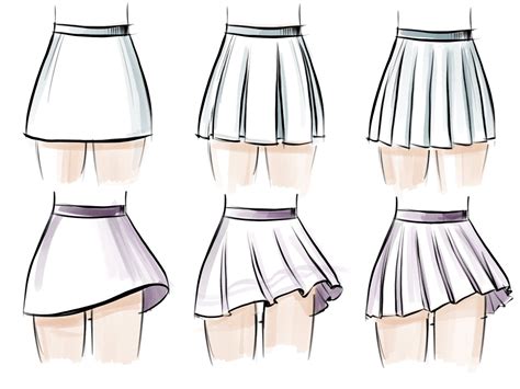 Как нарисовать юбку со складками карандашом 96 фото