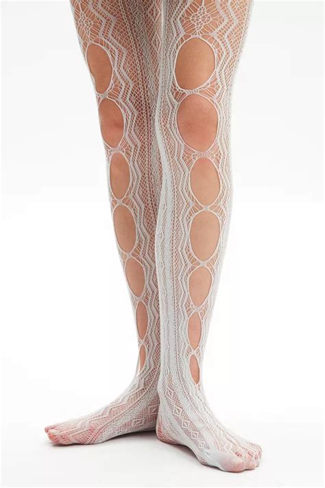 Cutout Lace Tights Urban Outfitters