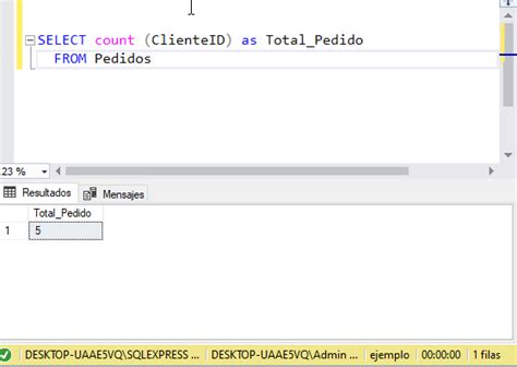 Sql Count Función Contar Sqlserverdb