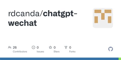 GitHub Rdcanda Chatgpt Wechat