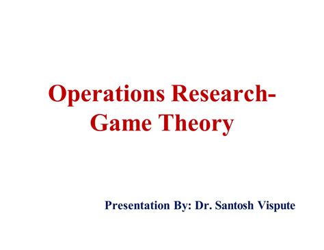 Game Theory Svdocx
