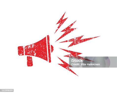 메가 폰 음악 플랫 스타일 아이콘 모양 기호 음성 음성 로고 실루엣 사인 그런지 스탬프 벡터 일러스트 이미지입니다 흰색 배경에