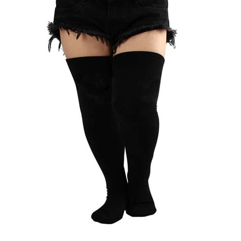 Wozhidaoke Stockings For Women Womens Plus Size Women Over Knee Tall Socks Plus Cotton Socks