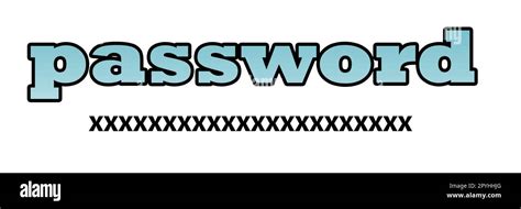 Simple Password Design Word Text Stock Photo Alamy