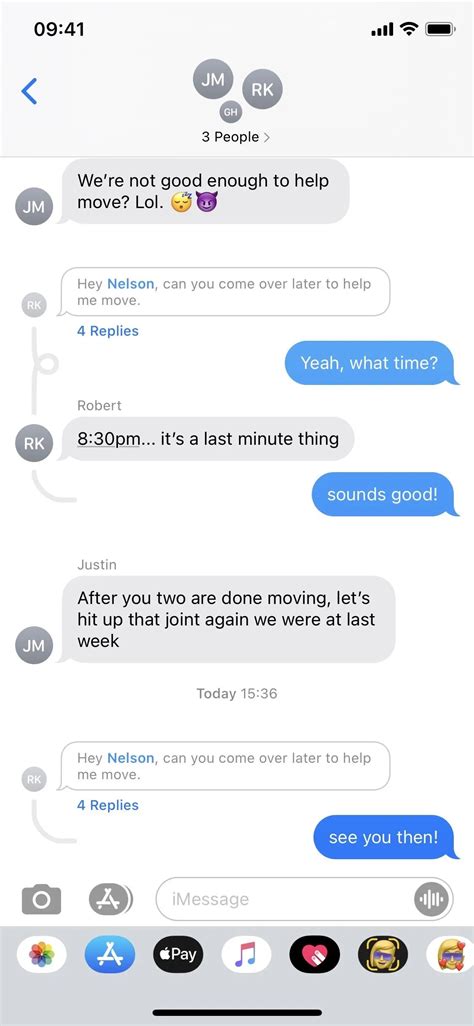 How To Respond To Specific Messages In Group Threads And Single Chats Using Inline Replies In Ios