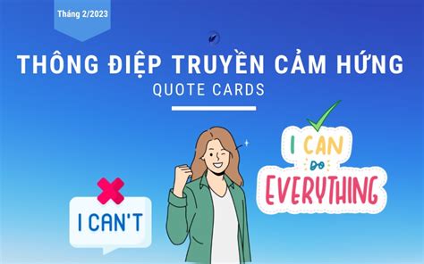 Thông điệp Truyền Cảm Hứngquote Card