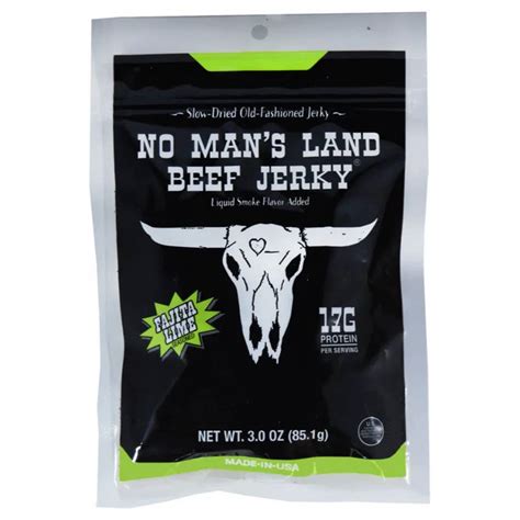 No Mans Land Fajita Lime Beef Jerky