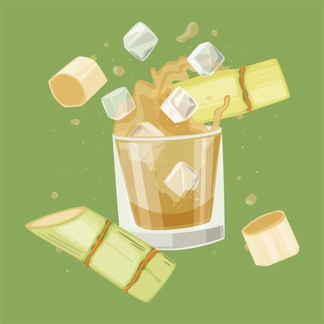 Free Vector Hand Drawn Fresh Cachaça Illustration