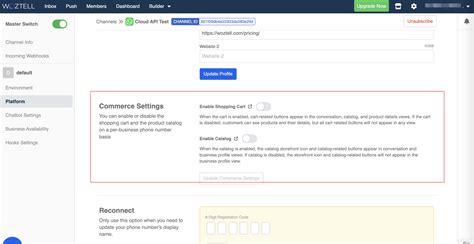 WhatsApp Cloud Platform Management WOZTELL Platform Documentation