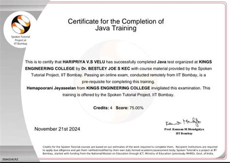 Java Certification Learningjourney Iitbombay