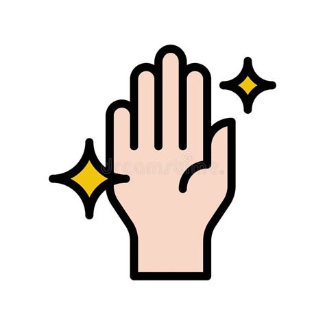 Hand Washing Vector Hygiene Filled Icon Editable Stroke Stock Vector