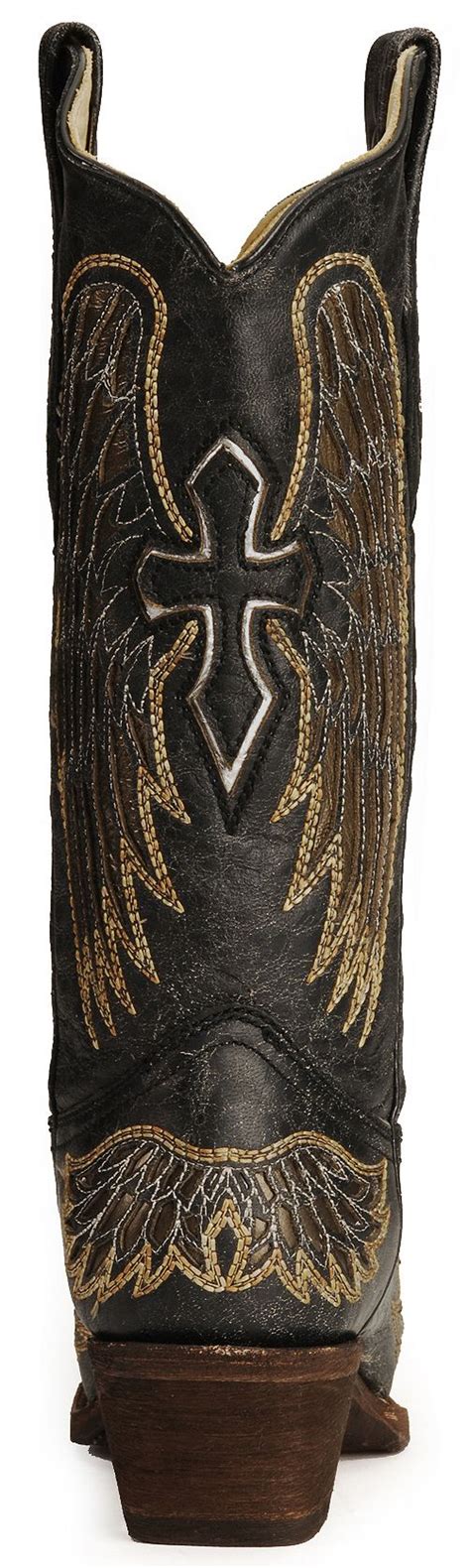 Corral Angel Wing Cross Cowgirl Boots Snip Toe Sheplers