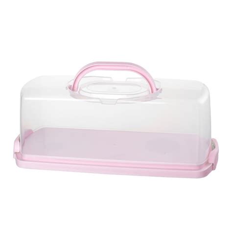 Customized Plastic Rectangular Portable Cake Container Manufacturers