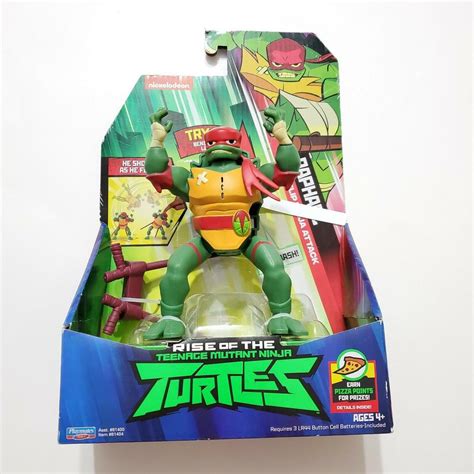 Nickelodeon Rise Of The Tmnt Raphael Deluxe Action Figure Side Flip