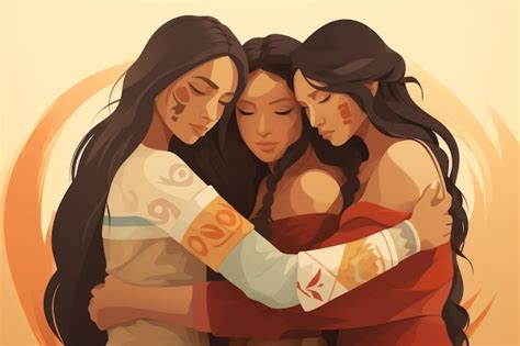 Premium Photo Women Embracing In Group Hug