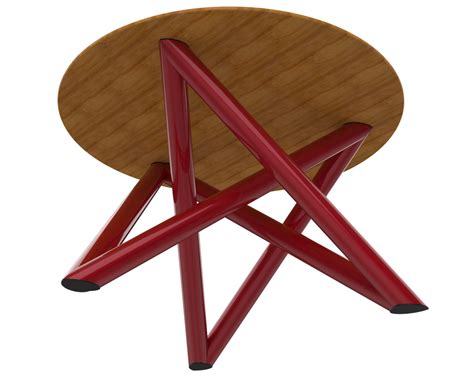 Coffee Table Isolated On Background 3d Rendering Illustration
