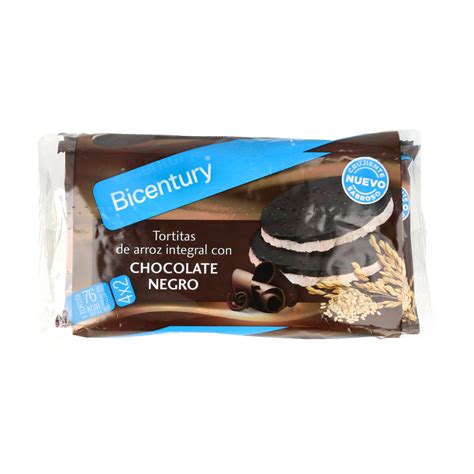 Tortitas De Arroz Integral Con Chocolate Negro 4x2 1304 G De Bicentury Naturitas