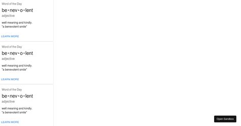 Test Codesandbox