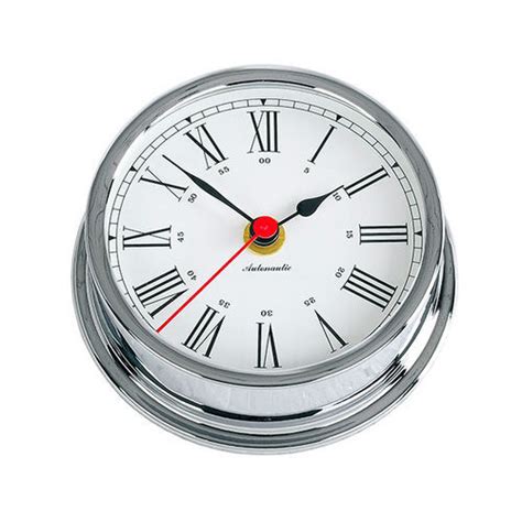 Analog Clock R120c Autonautic Instrumental Chrome
