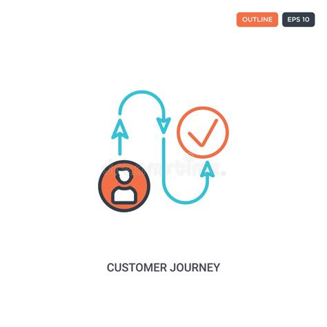 Customer Journey Vector Icon Illustration Creative Sign From Crm Icons