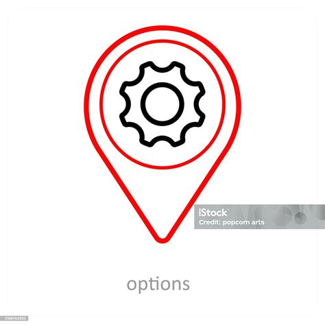 Options And Location Pointer Icon Concept Stock Illustration Download Image Now Concepts
