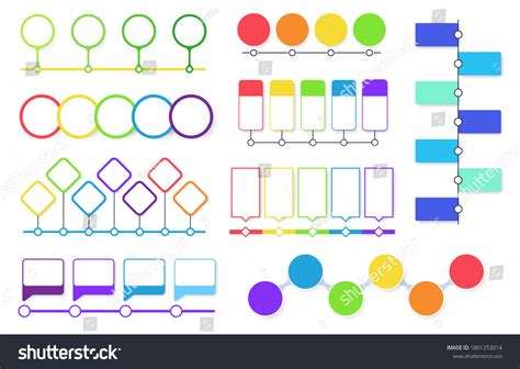 Timeline Flowchart Workflow Annual Marketing Diagrams Stock