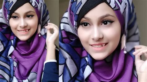 Easy Hijab Tutorial With Hijab Accessories Noshin Nower Youtube