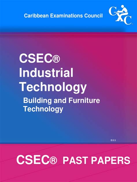 Csec Industrial Technology Building Technology Past Papers 2007 2021