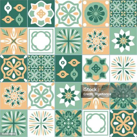 Azulejo 스타일 포르투갈 세라믹 타일 벽 장식을위한 빈티지 패턴 0명에 대한 스톡 벡터 아트 및 기타 이미지 0명 고풍스런 그래픽 프린트 Istock