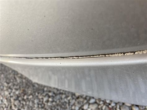 What Is This White Rubbery Stuff In Between The Bumpers Of The Car R