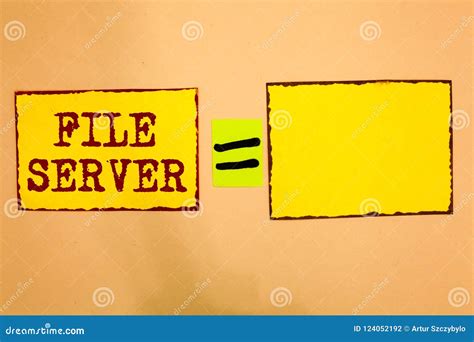 conceptual hand writing showing file server business photo showcasing