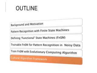 Recognizing Patterns In Noisy Data Using Trainable Functional State