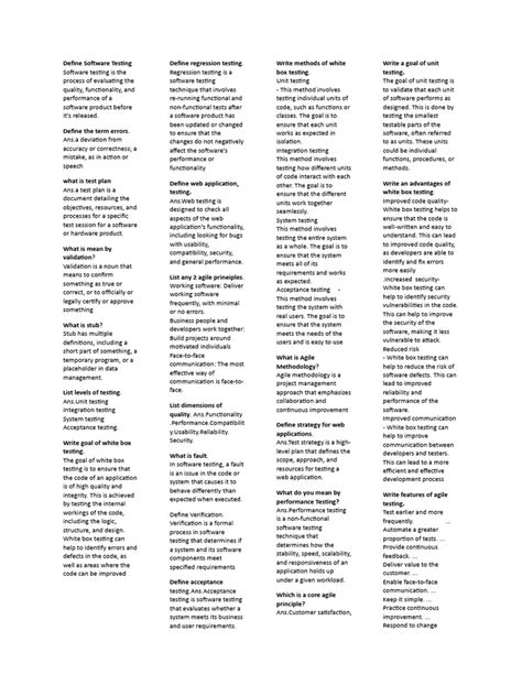 Define Software Testing Pdf Software Testing World Wide Web